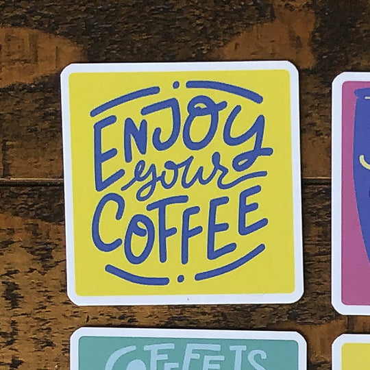 Colourful Coffee Quote Coasters – SKWE